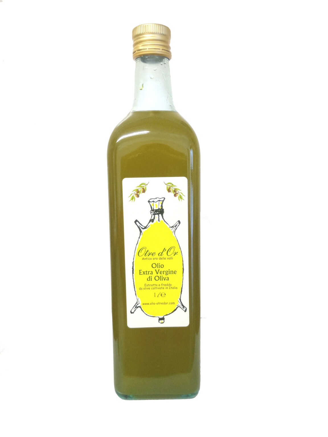 Extra virgin olive oil pack of 6 bottles of 1 lt - Olio Otre d'Or